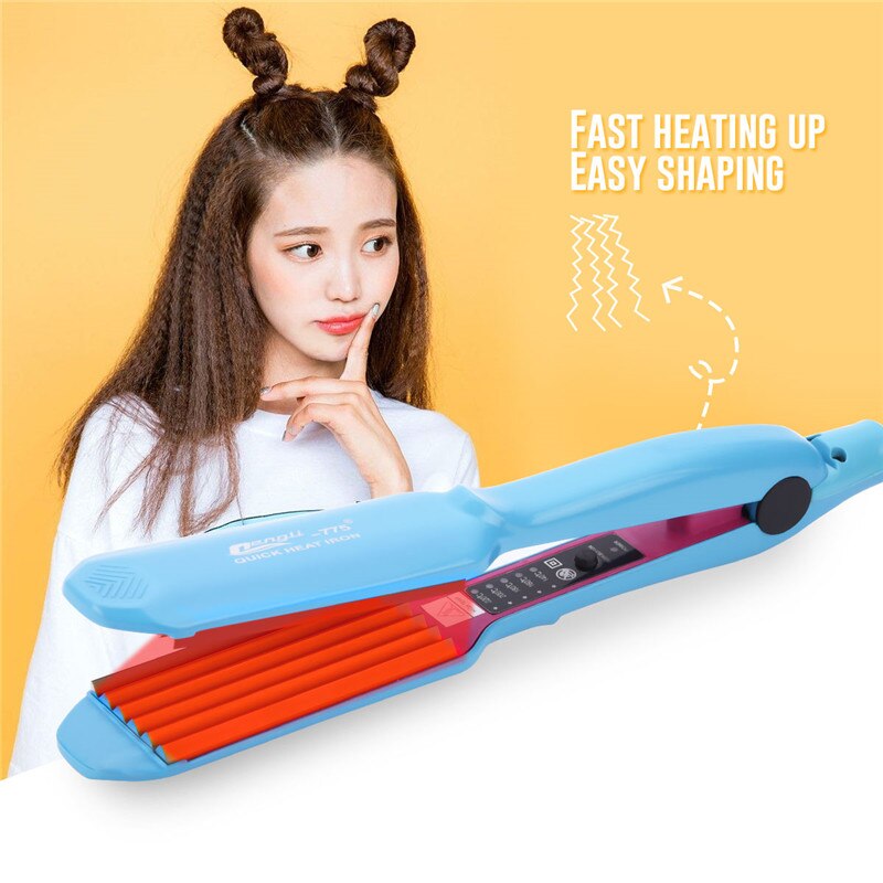 Mini Hair Iron Corrugated Corn Plate Curling Iron ... – Vicedeal