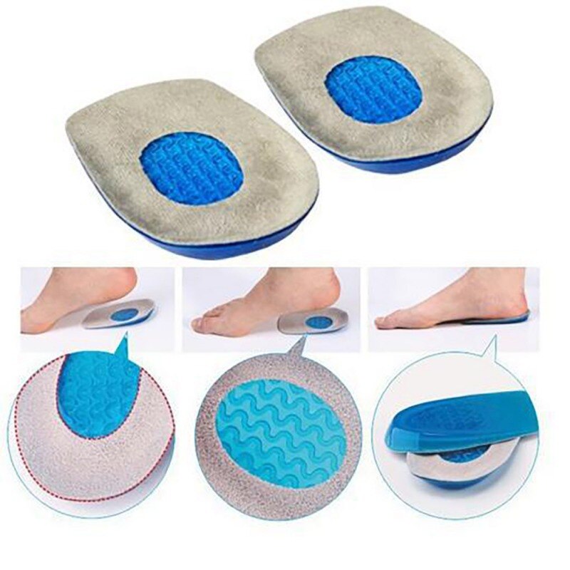 1PC Insoles Silicone Gel Heel Cushion Soles Reliev... – Vicedeal