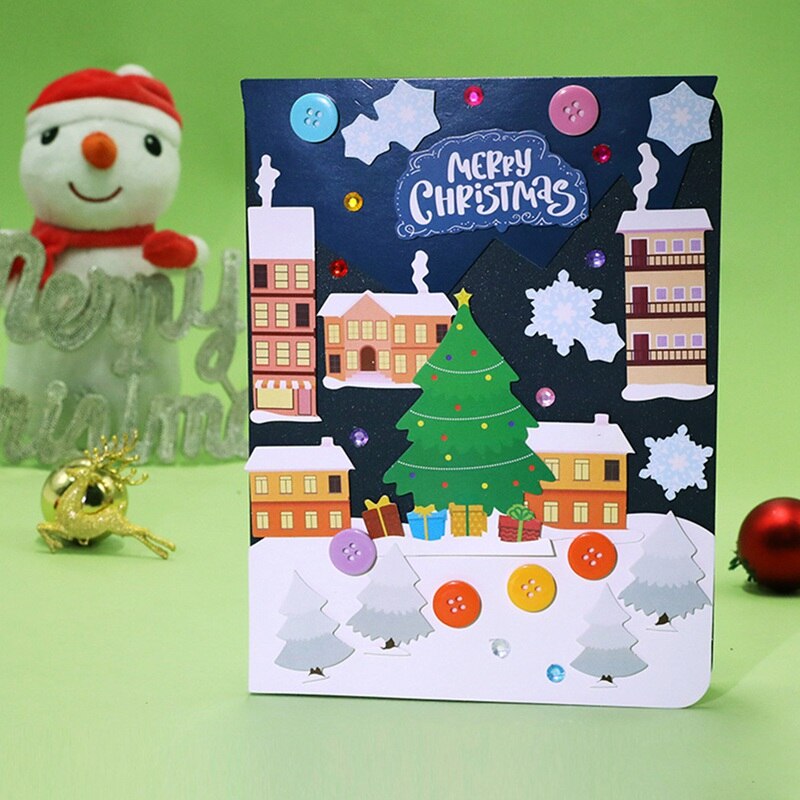 3pcs/set Of Christmas Diy Handmade Greeting Card, ... – Grandado