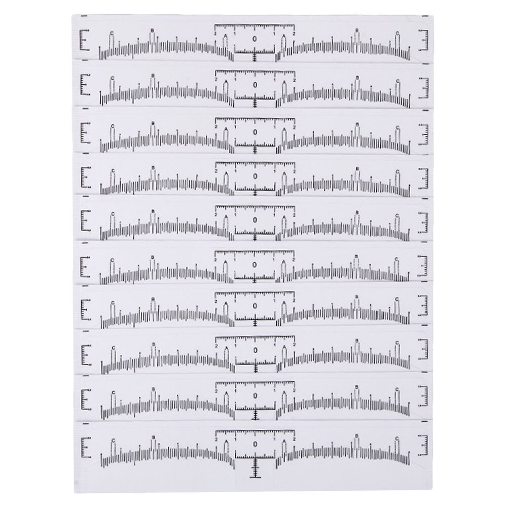 130Pcs Disposable Ruler Stencils Transparent Mappi... – Grandado