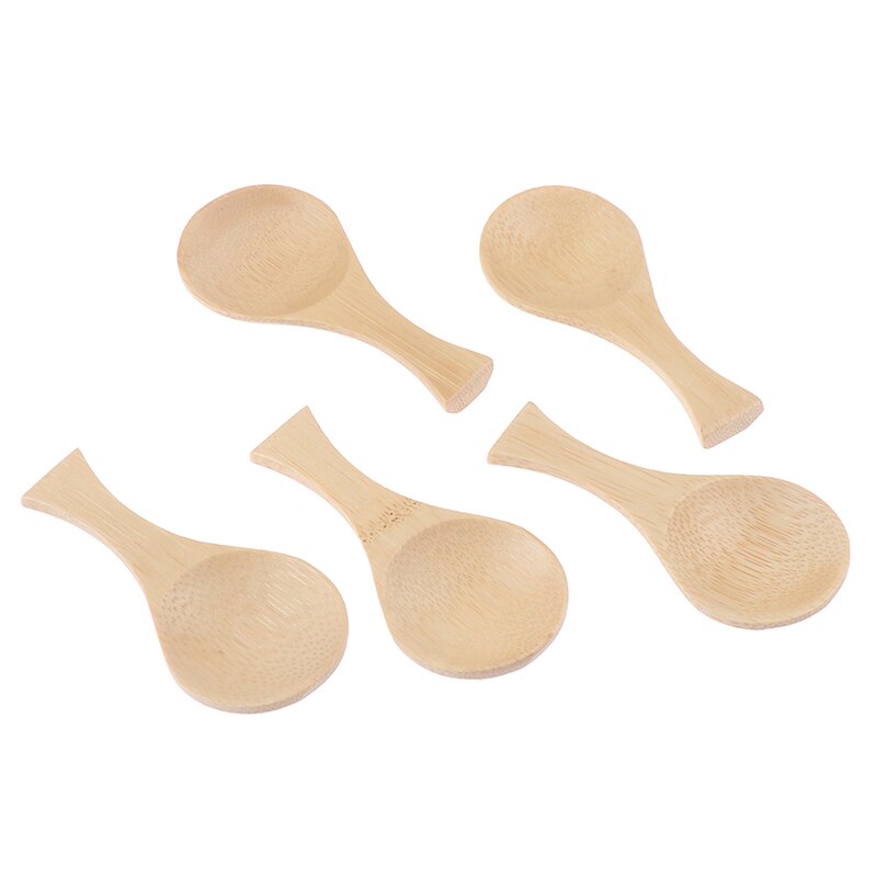 5Pcs Small Wooden Salt Spoon Solid Wood Condiments... – Grandado
