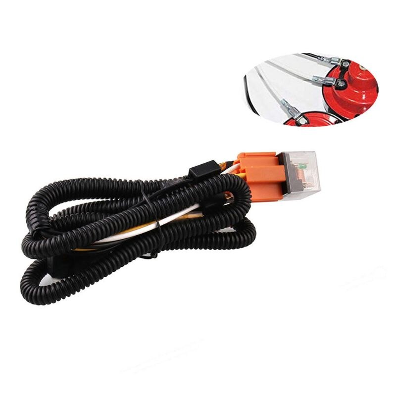 Universal 12V Horn Cable Relay Set Grille Mount Bl... – Grandado