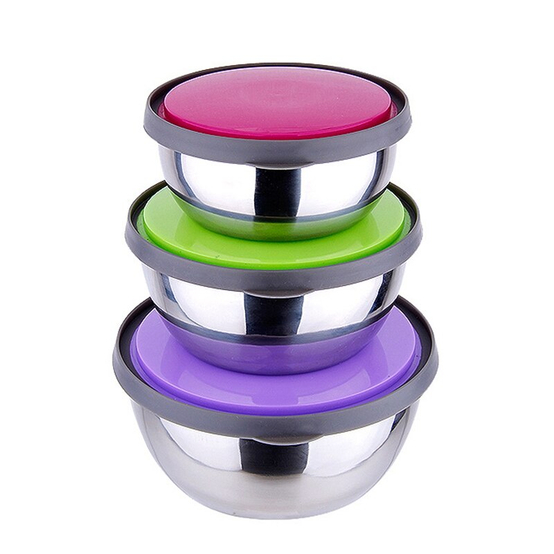 Lunch Box 3Pcs Stainless Steel Seal Bowl with Lid ... – Grandado
