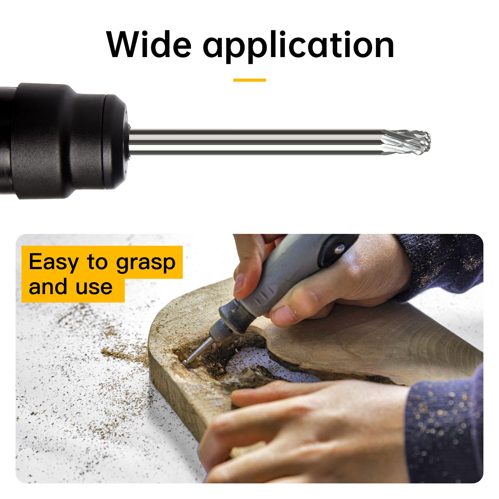 LIDIAO 3mm Shank Carbide Rotary Burrs Set Rotary F... – Grandado