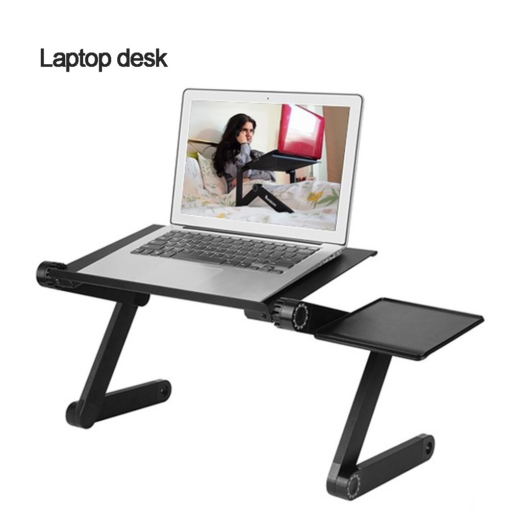 Adjustable Aluminum Laptop Desk Ergonomic Portable... – Vicedeal