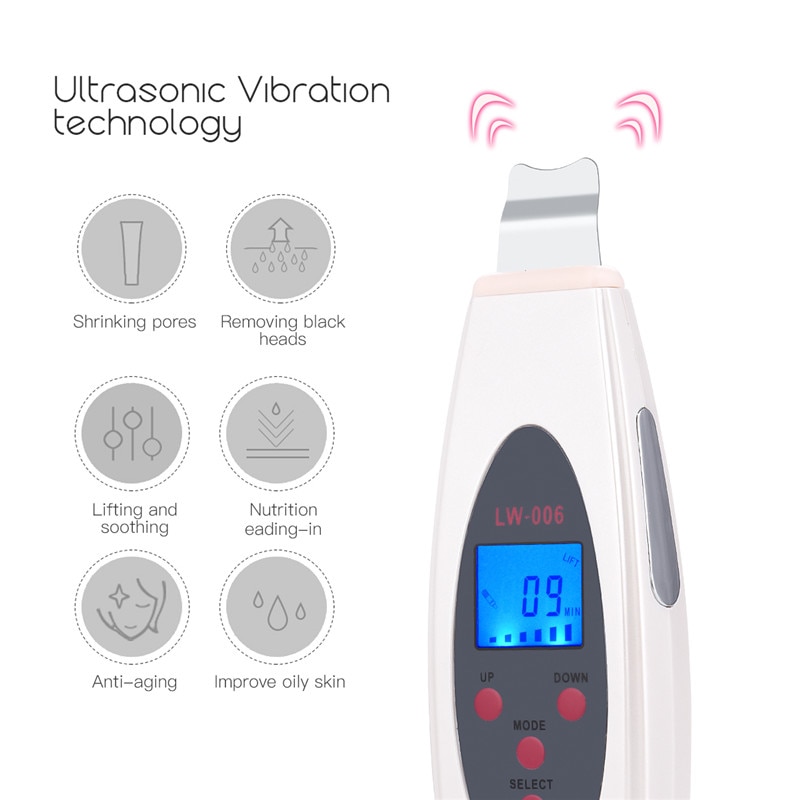 Electric Skin Scrubber Sonic Vibration Facial Peel... – Grandado