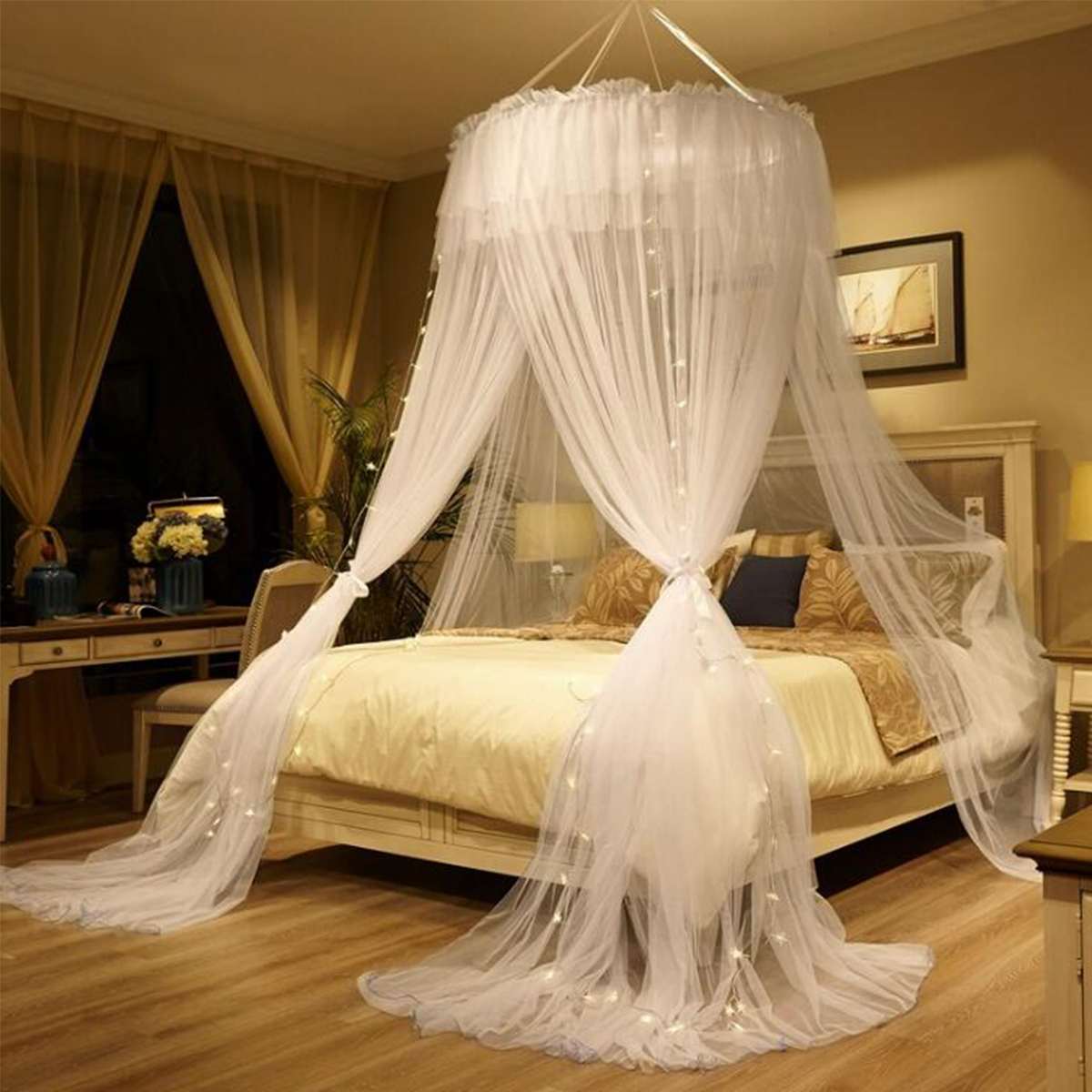 Bett Baldachin Aufgehängt Moskito Netz Prinzessin ... – Grandado