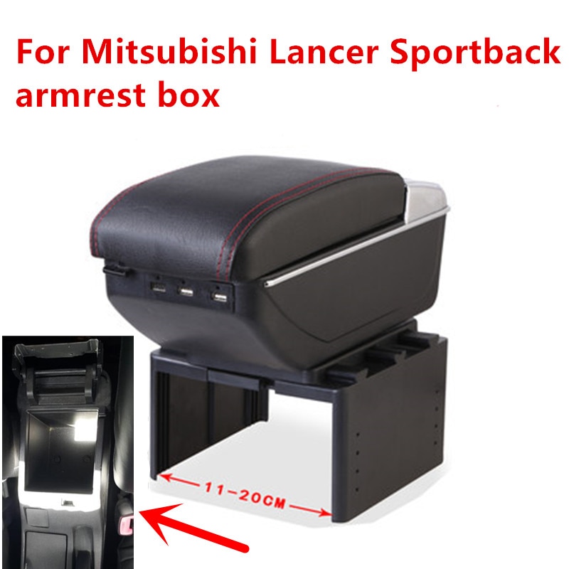 For Mitsubishi Lancer Sportback armrest box centra... – Grandado