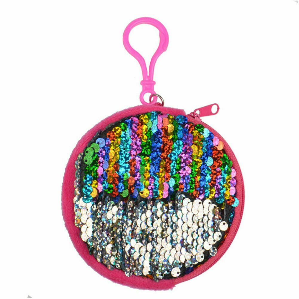 Girls Mini Coin Purses Zippered Bag Sequin Sparkle... – Grandado