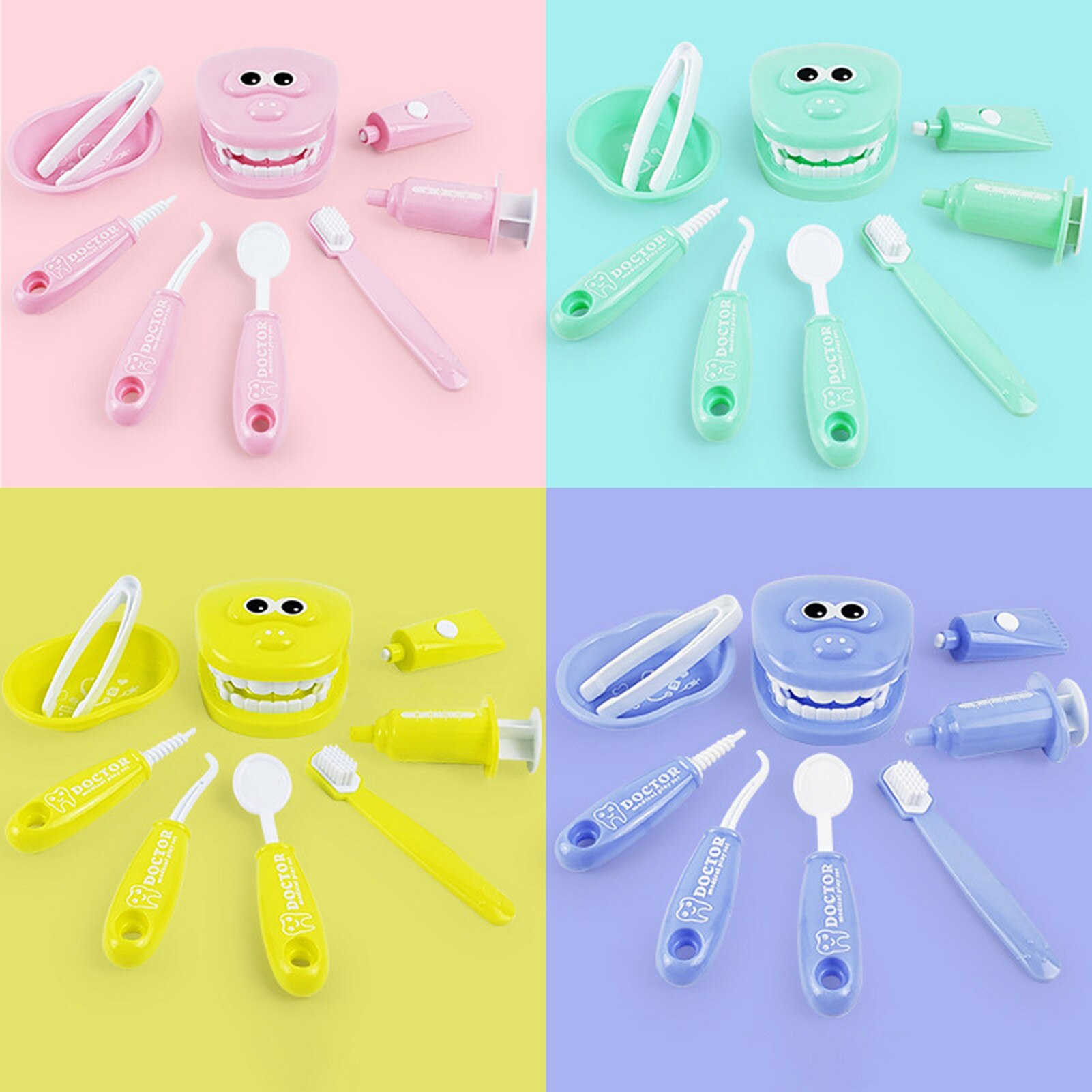 9Pcs/Set Kids Educational Dental Scene Non-toxic T... – Grandado