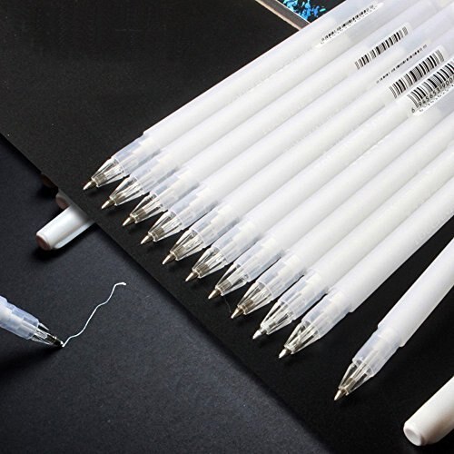 White gel pens White - 9 pcs – Vicedeal