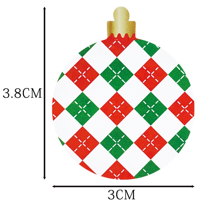 1.5 Inch Merry Christmas Sticker Christmas Party D... – Vicedeal