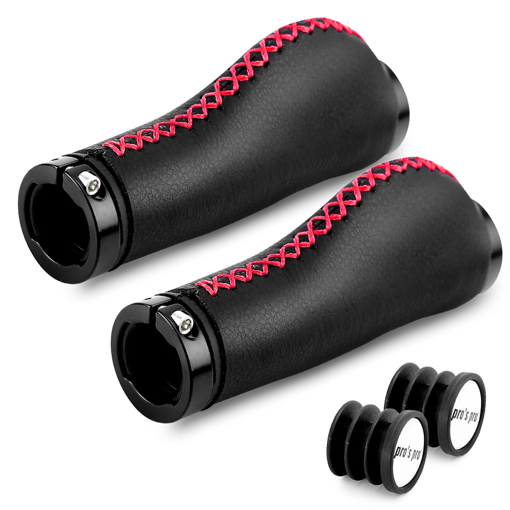 1 Paar Fietsen Mountain Pu Fiber Lederen Bike Grip... – Grandado