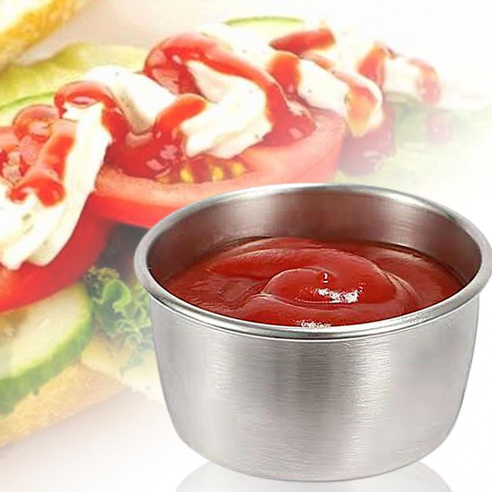 Container 12Pcs Stainless Steel Condiment Saucer D... – Grandado