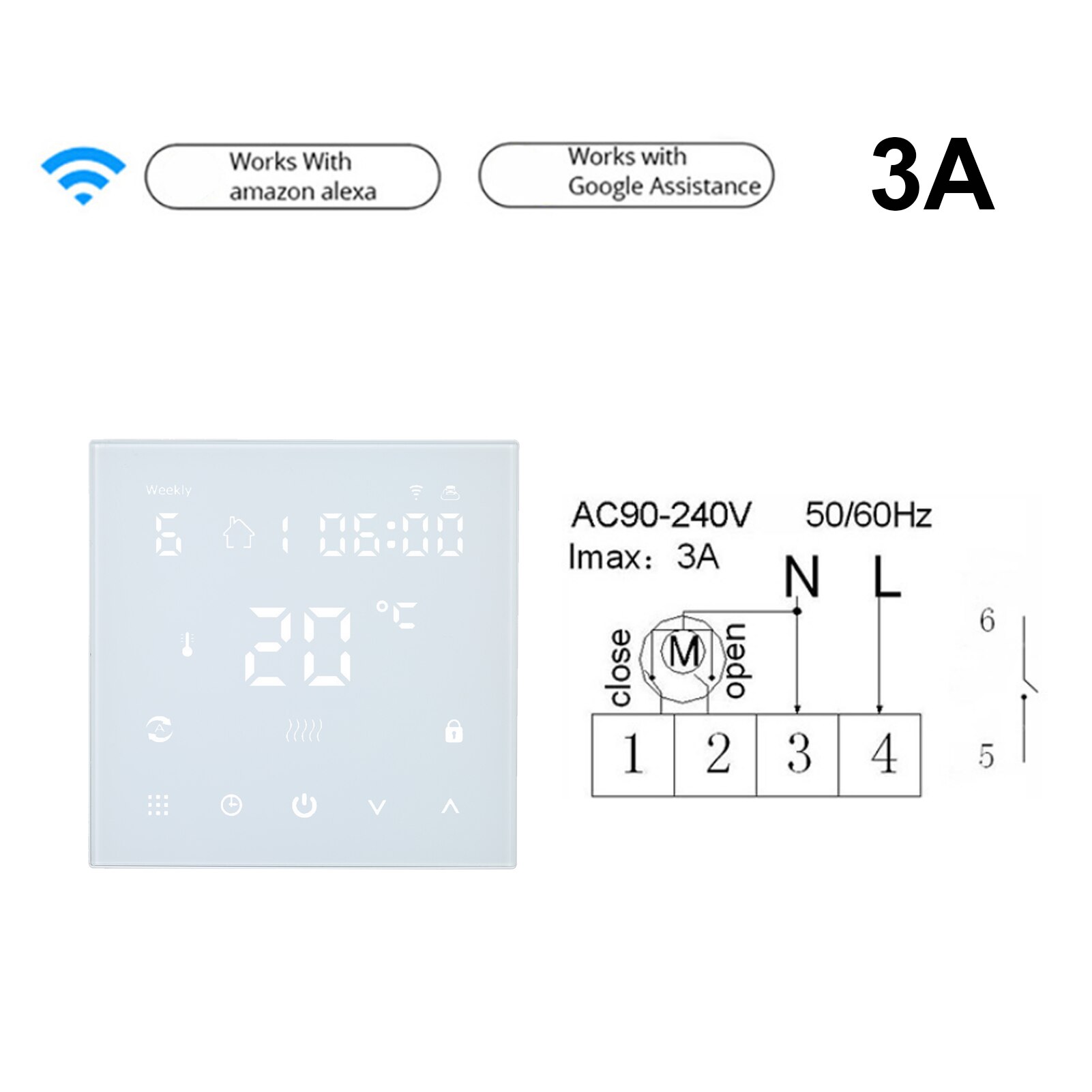 Wi-Fi Digital Thermostat Temperature Controller AP... – Grandado