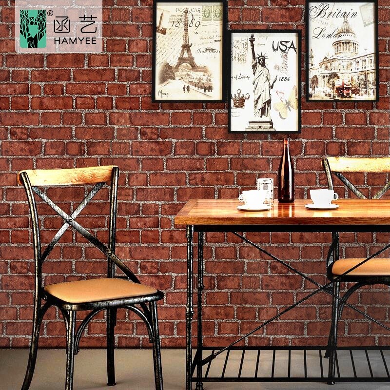 3D Zelfklevende Behang Pvc Retro Baksteen Behang V... – Grandado