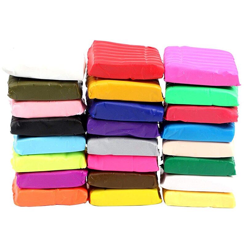 24 Colors DIY Handmade Clay Mud Polymer Clay Model... – Grandado