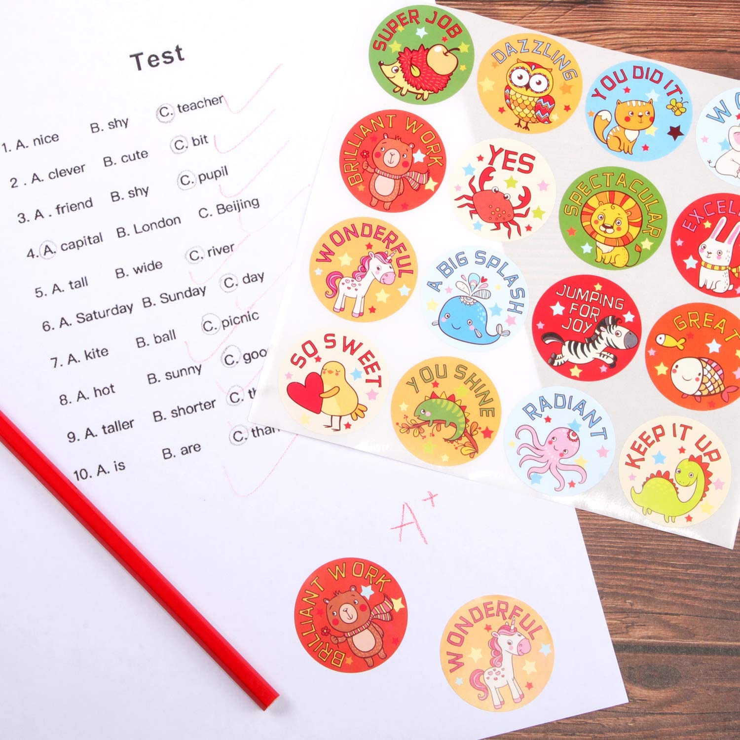500pcs/roll Reward Stickers for Students Teachers ... – Grandado