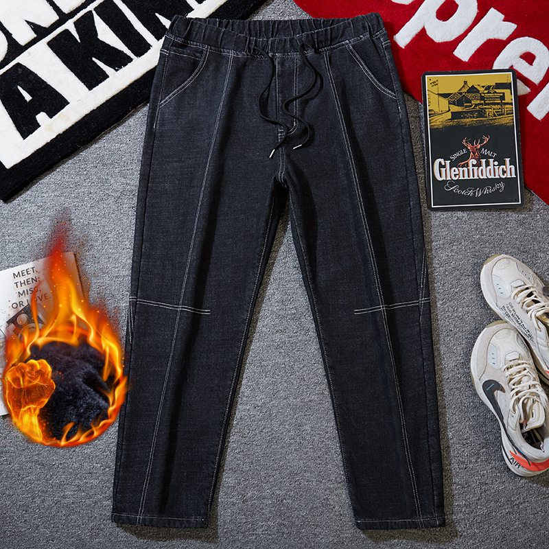 Jean en velours pour homme, pantalon long et droit... – Grandado