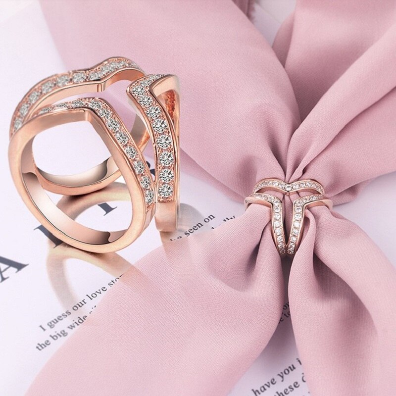 1PC Scarf Buckle Ring High End Luxury Silk Scarf B... – Vicedeal
