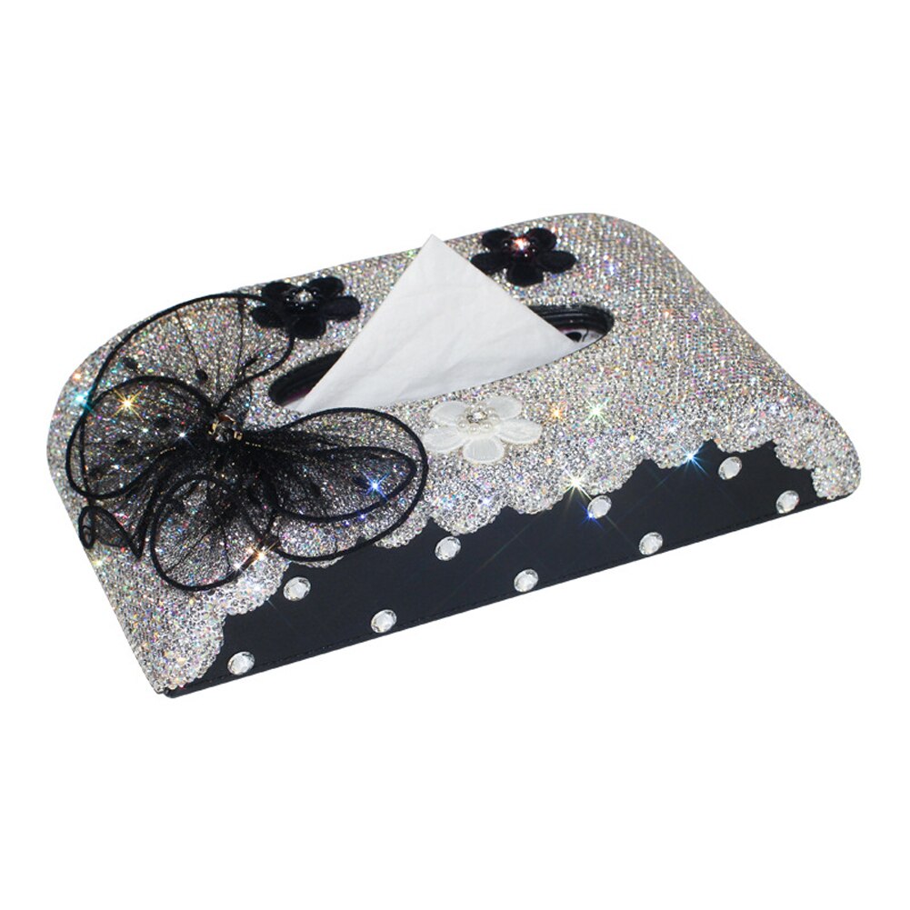 Luxury Crystals Rhinstone Bling Car Tissue Box Cas... – Grandado