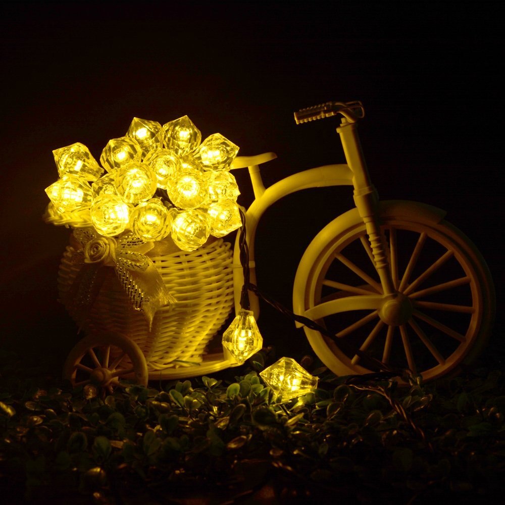 Diamond Solar Christmas Lights 20LED Decorative Li... – Vicedeal