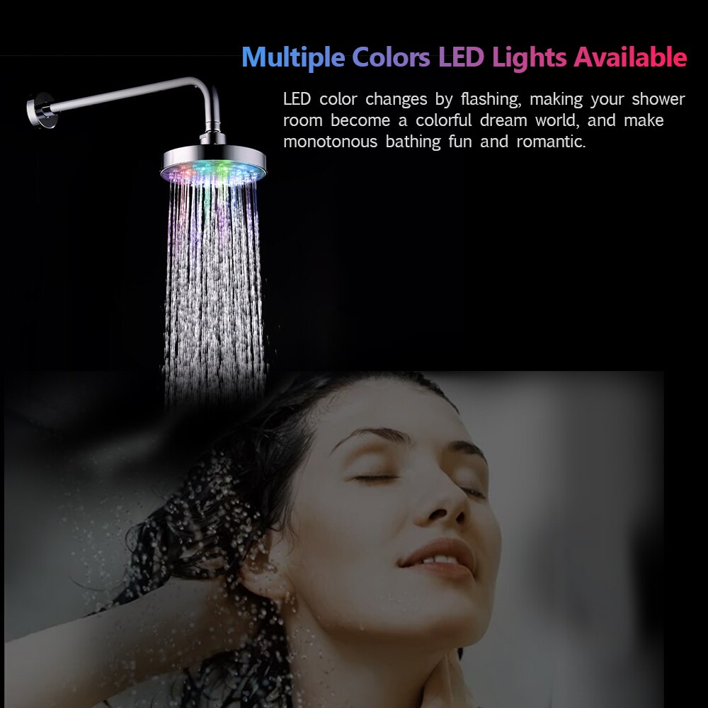 Led Regendouche 6Inch Ronde Douchekop Rgb/Meerdere... – Grandado