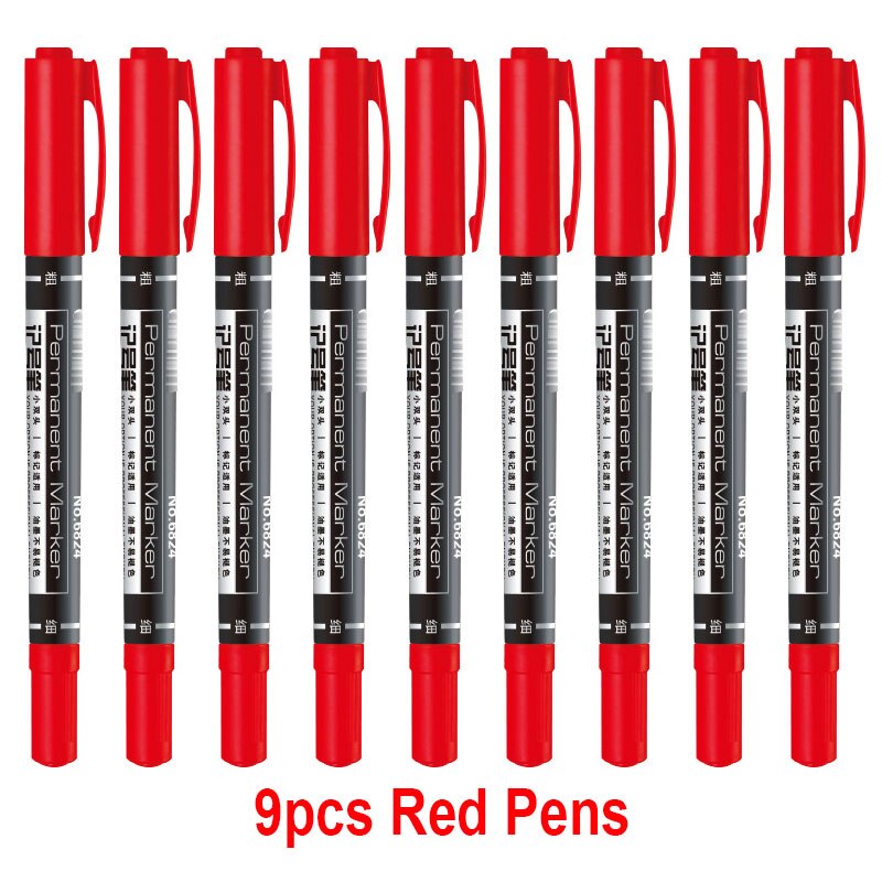 Dual Tip 0.5MM Paint Marker Pen Black Blue Red Dou... – Grandado