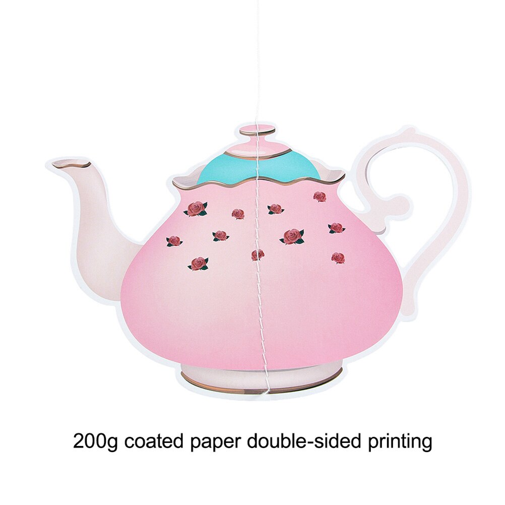 1 Set of 4pcs Tea Party Decorations Teapot Banner ... – Grandado