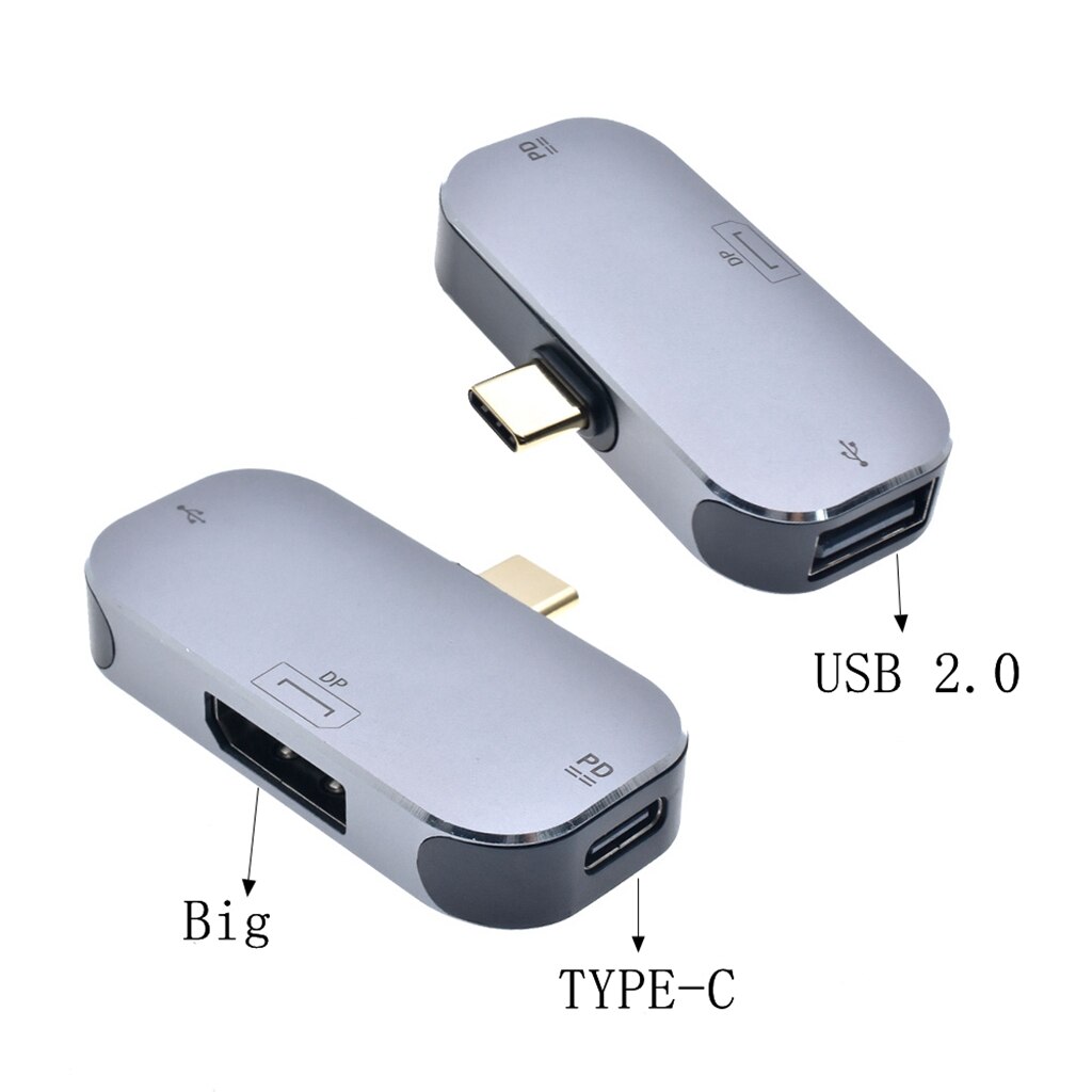 3 in 1 USB Hub Type C To HDMI-compatible/DP/Mini D... – Vicedeal