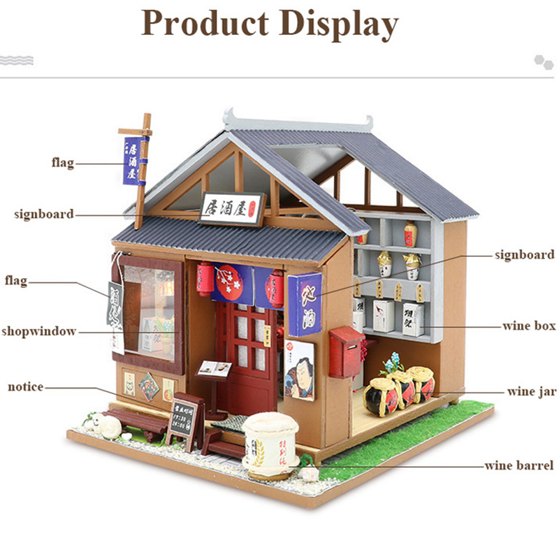 DIY Miniature DollHouse Japanese Izakaya Assemble ... – Grandado
