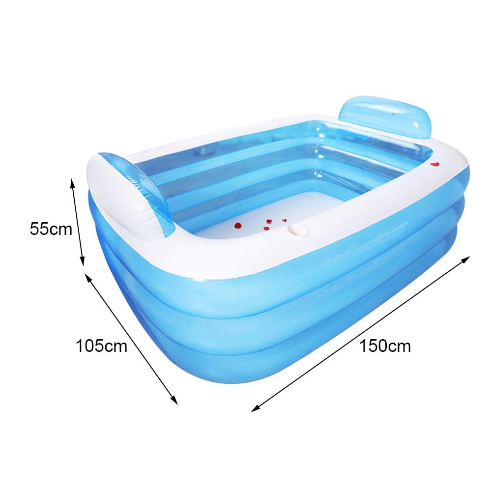 Inflatable Pool With Seats Inflatable Swimming Pool, Triple-Layer PVC ...