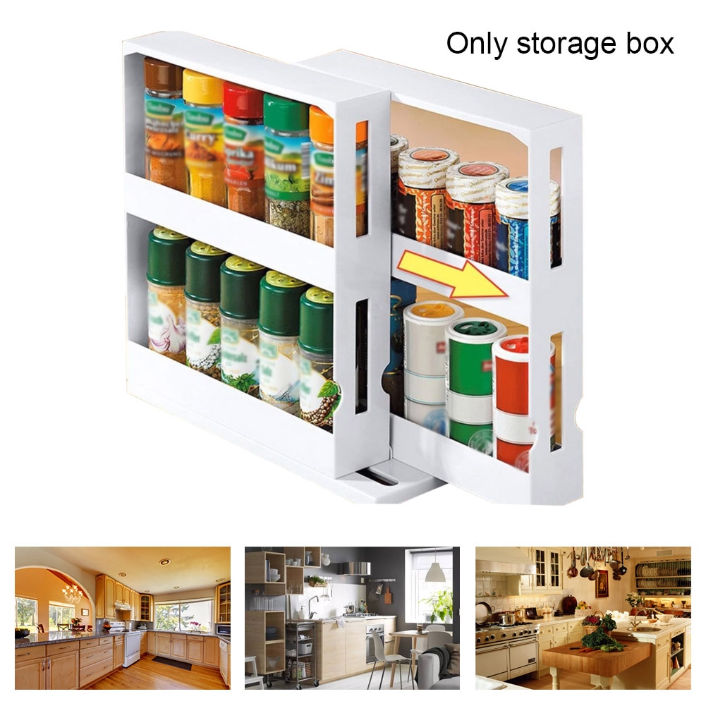 Rotating Shelf Modern Kitchen Cabinet Storage Rack... – Grandado