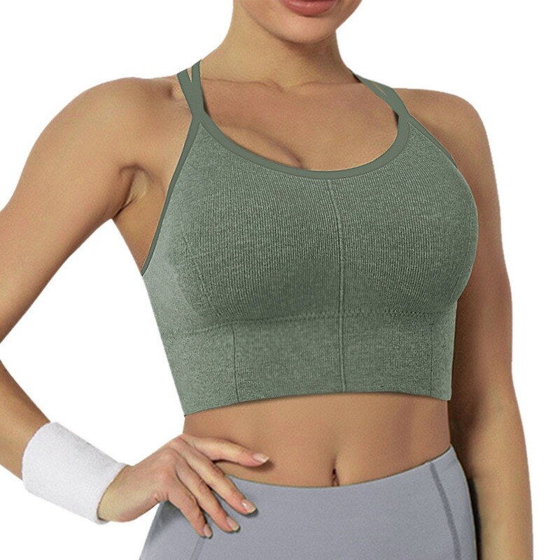 Women Crop Top Gym Tube Top Seamless Underwear Fem... – Grandado