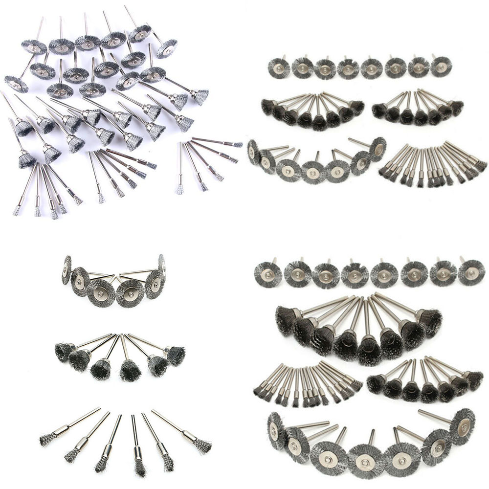 45x Staaldraad Wiel Borstels Buffing Boor Rotary G... – Grandado