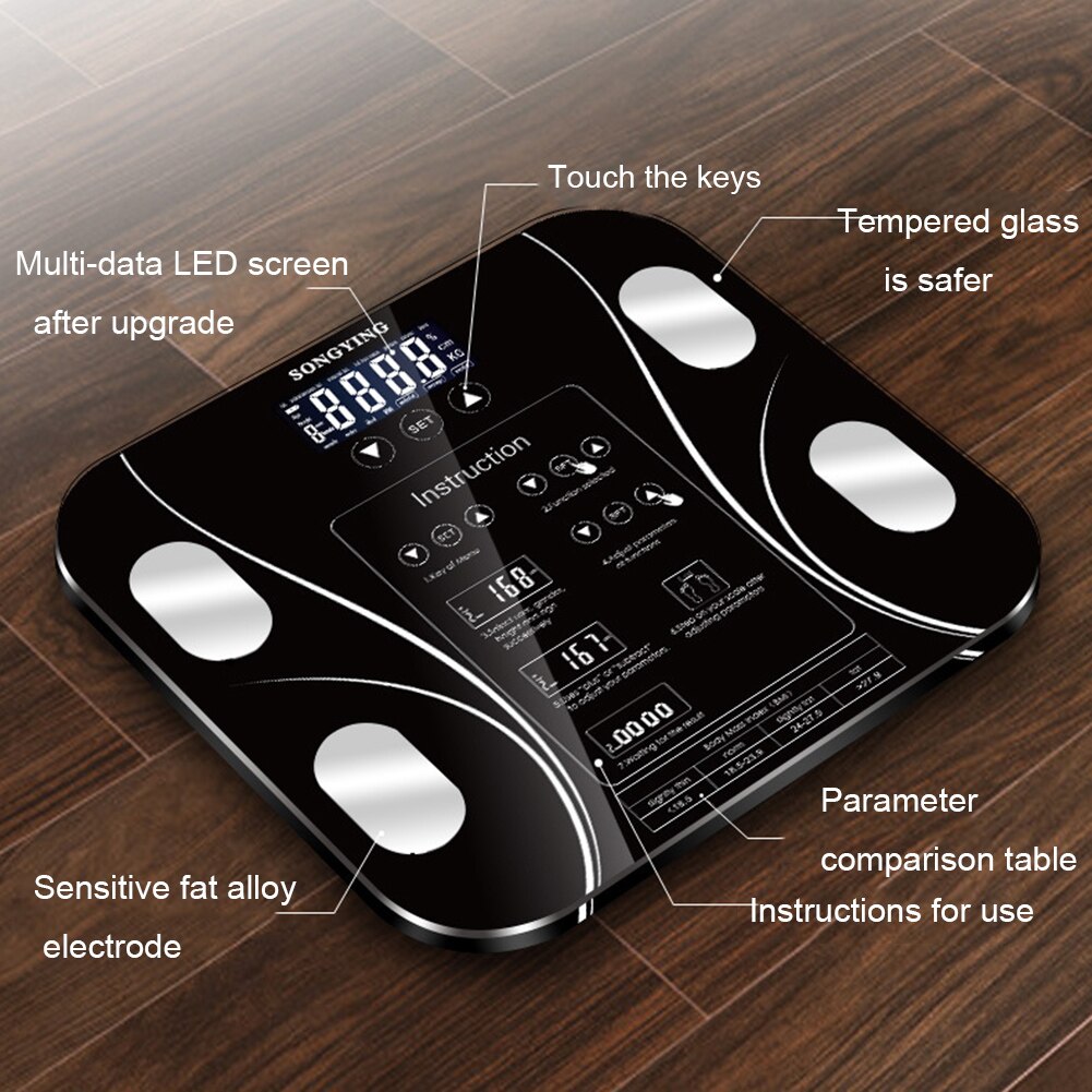 Accurate Smart Digital Display Bathroom Body Muscl... – Grandado