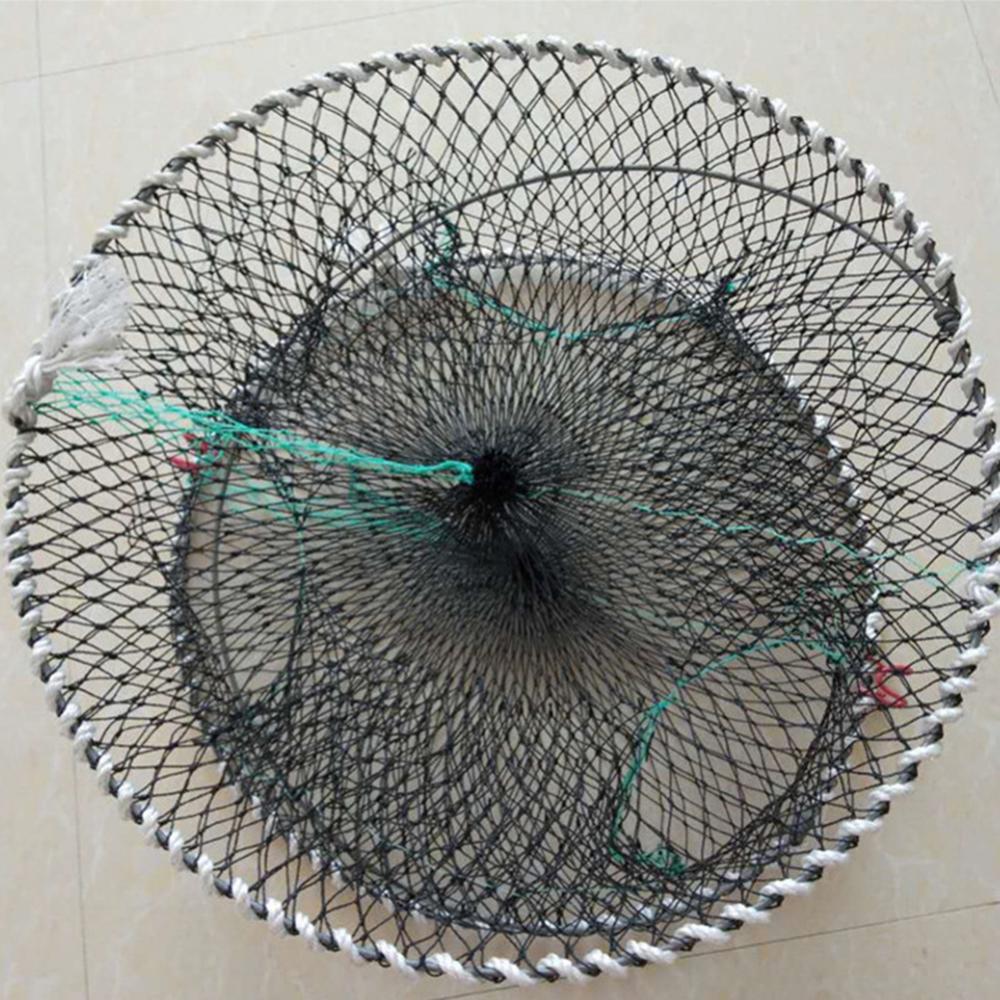 Folding Net Cage Round Shape Crab Crayfish Fishing... – Grandado