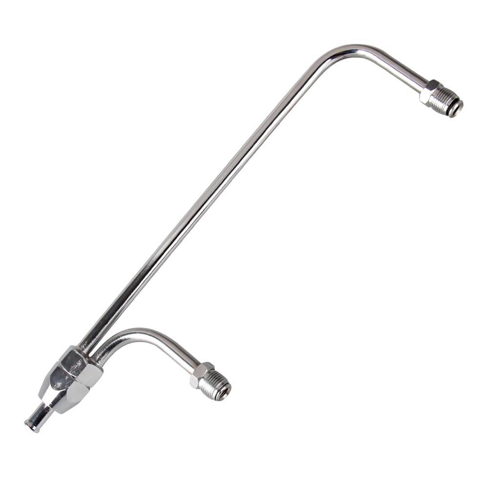 Chrome Gas Hard Tube Fuel Line Kit for 4160 Barrel... – Grandado