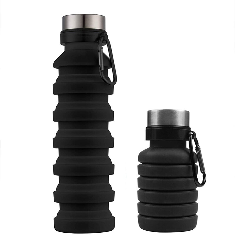 550ml Silicone Squeezed Adjustable Collapsible Wat... – Grandado