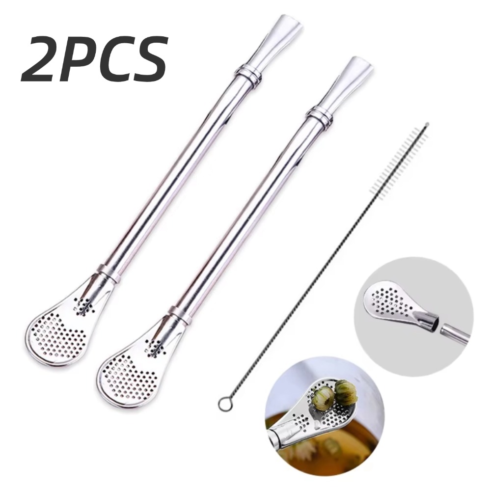 2Pcs Detachable Bombilla Filter Straw Stainless St... – Grandado