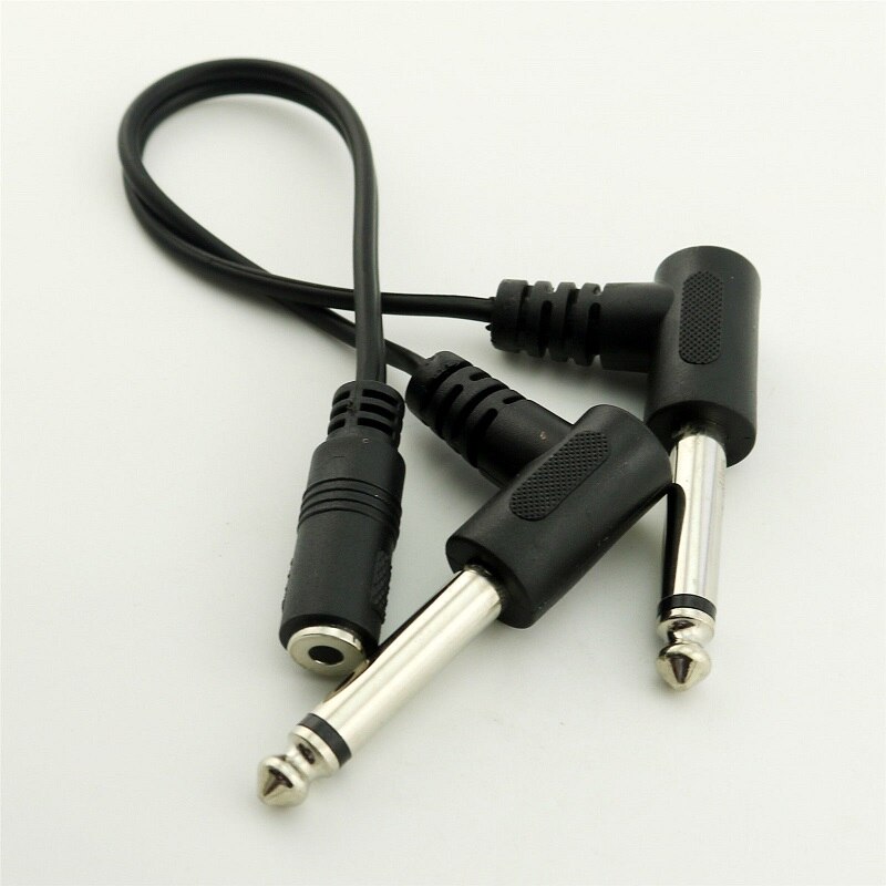 3.5MM Stereo Female naar Dual 6.35MM Haakse Jack M... – Vicedeal