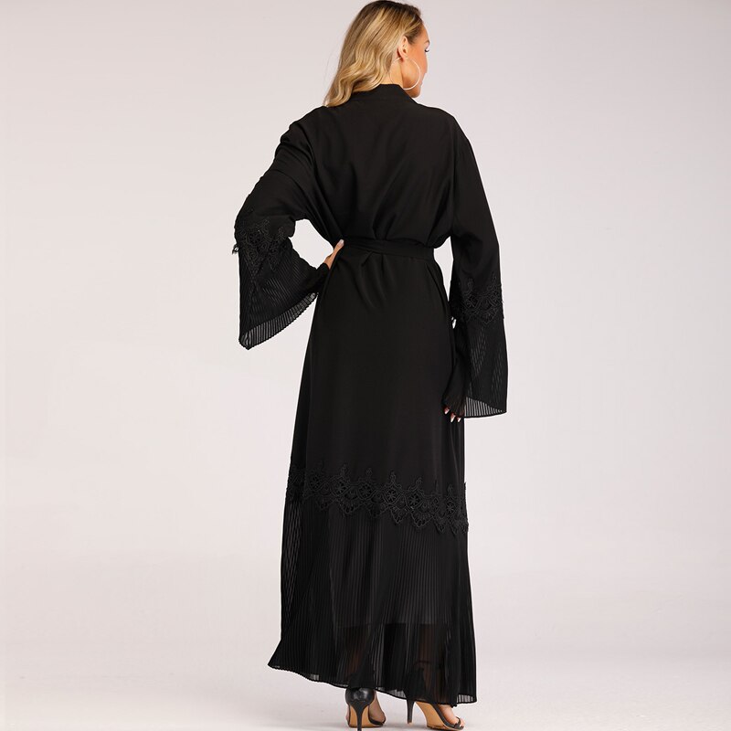 Abaya Kimono Kaftan Malaysia Pleated Muslim Cardig... – Vicedeal
