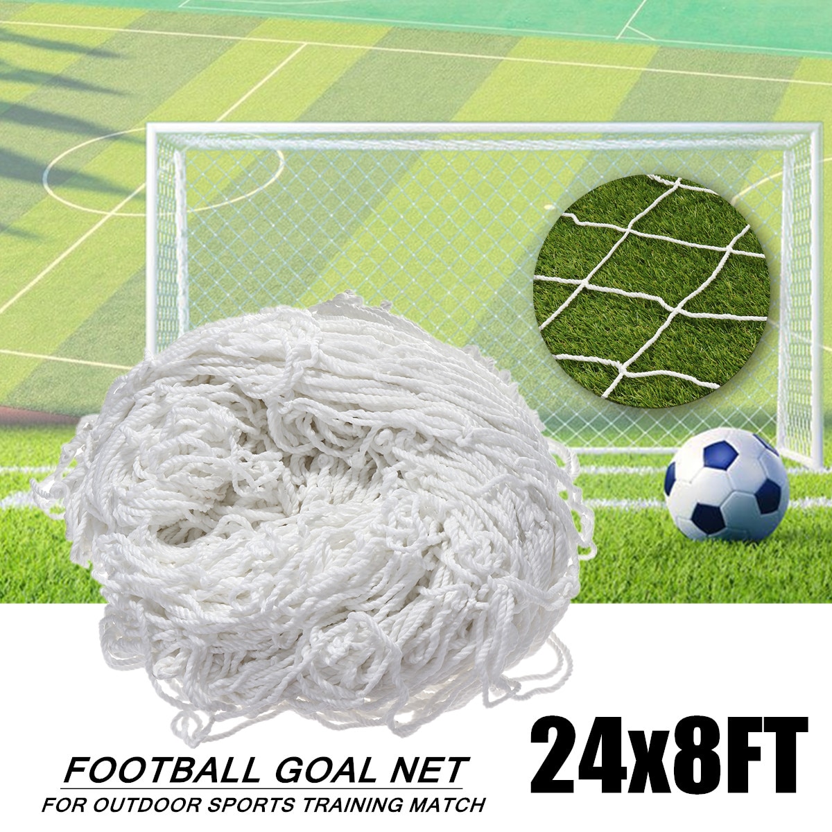24x8ft Full Size Soccer Football Goal Post Net For... – Grandado