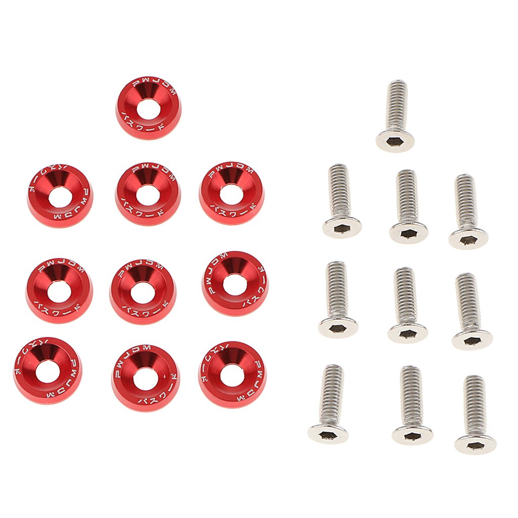 10PCS Car Reinforcement Aluminum Washers And 10PCS... – Vicedeal