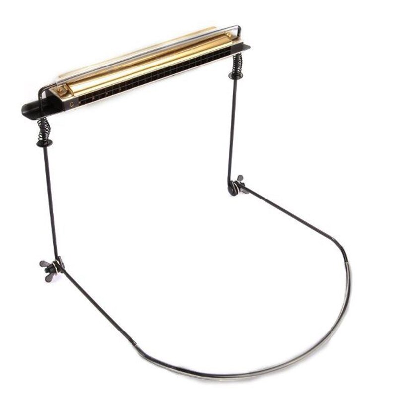 Black Harmonica Neck Rack Harp Frame Adjustable Ad... – Grandado