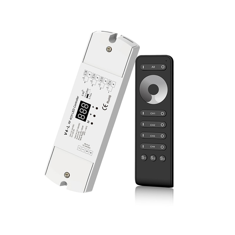Led strip dimmer 12v 4 x 5a 20a utgång mottagare n... – Grandado