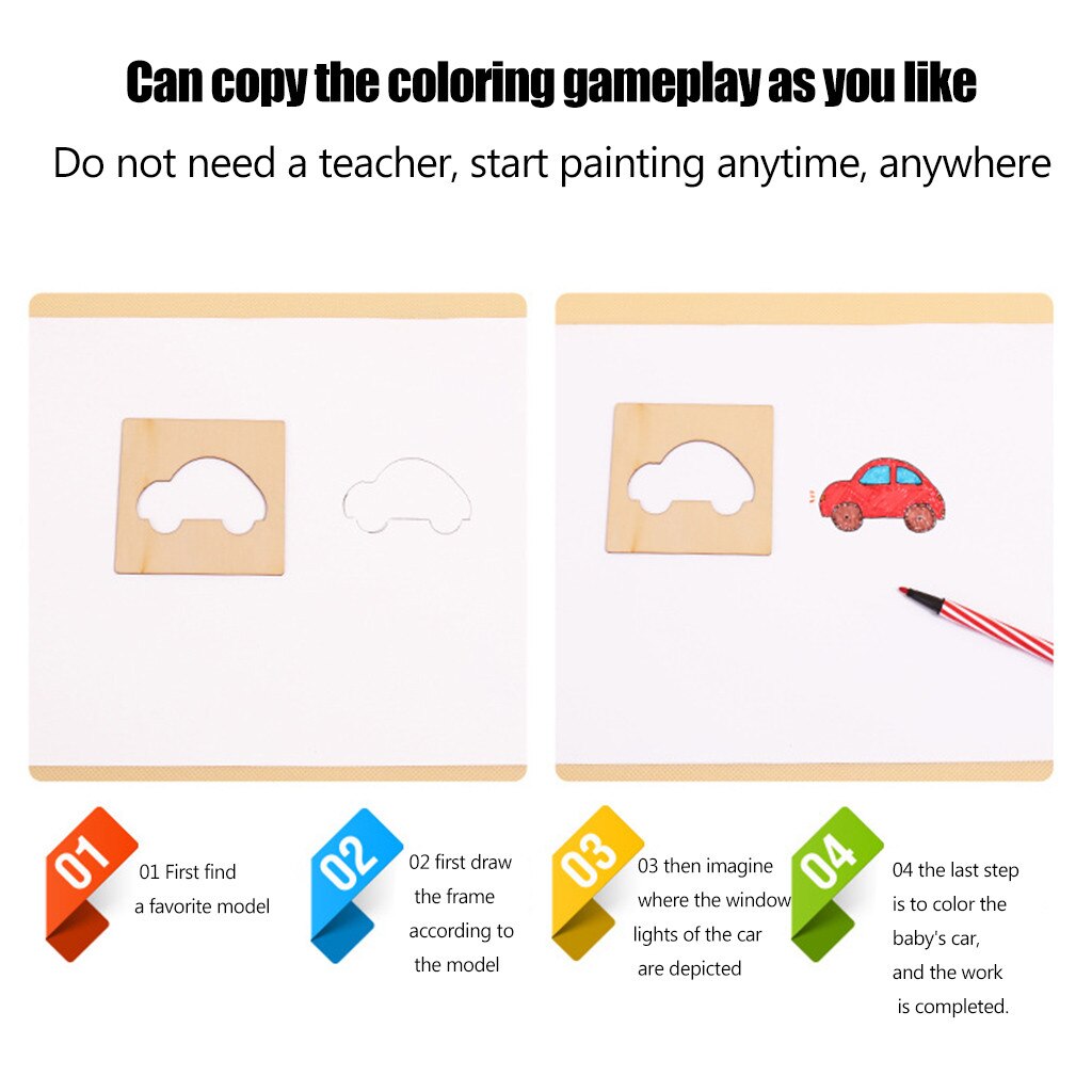 Children's School Supplies Color Graffiti Coloring... – Grandado