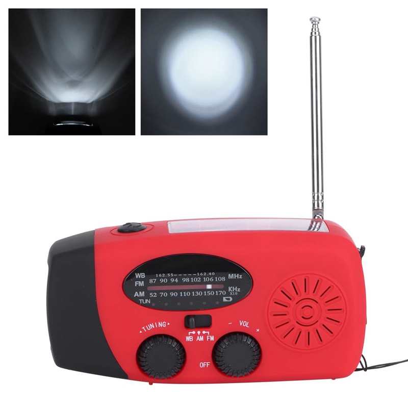 Hand Crank Radio Multifunctional AM/FM/NOAA Weathe... – Grandado