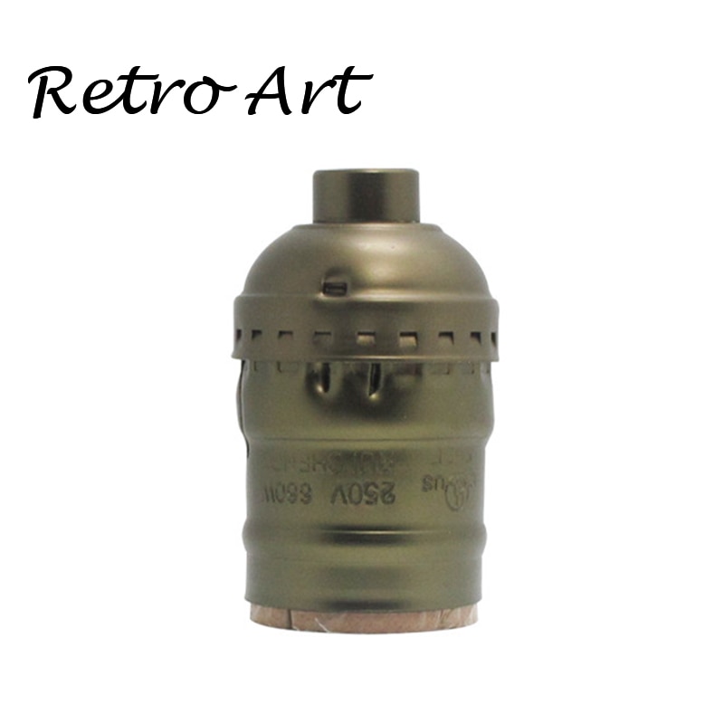 E27 E26 vintage pendant lamp socket metal hanging ... – Grandado