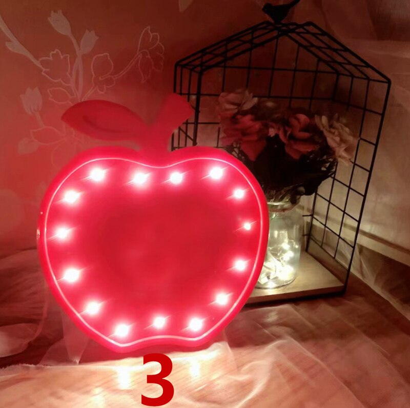 LED apple shape lamp ins decorative lamp small nig... – Grandado